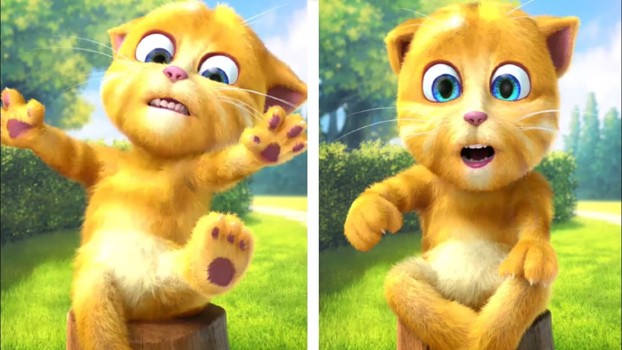 Talking Ginger Eating - YouTube