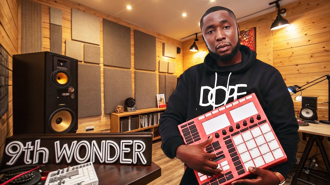 9th Wonder Making Beats on Maschine MK3 in the Studio - YouTube