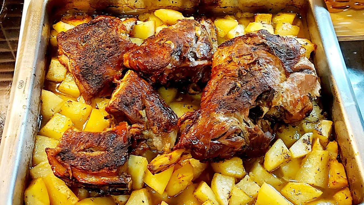 Crispy and Tender Juicy Lamb Oven Bake|Lamb receipe|Greek Style - YouTube