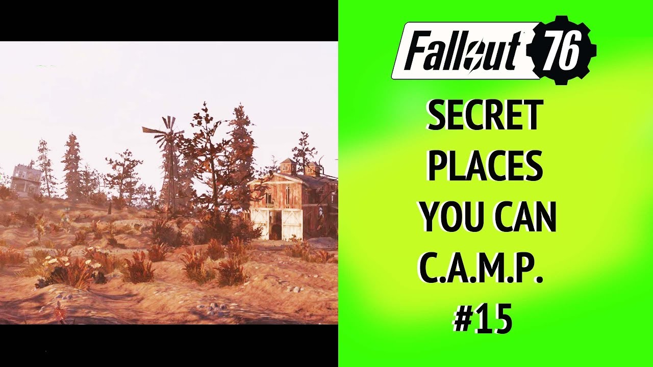 Fallout 76 Secret Places you can CAMP # 15 Bloatfly Farm - YouTube