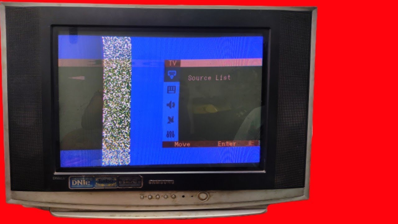 Samsung Crt Tv Saide Picture/Side Picture kaise Theek Karen - YouTube