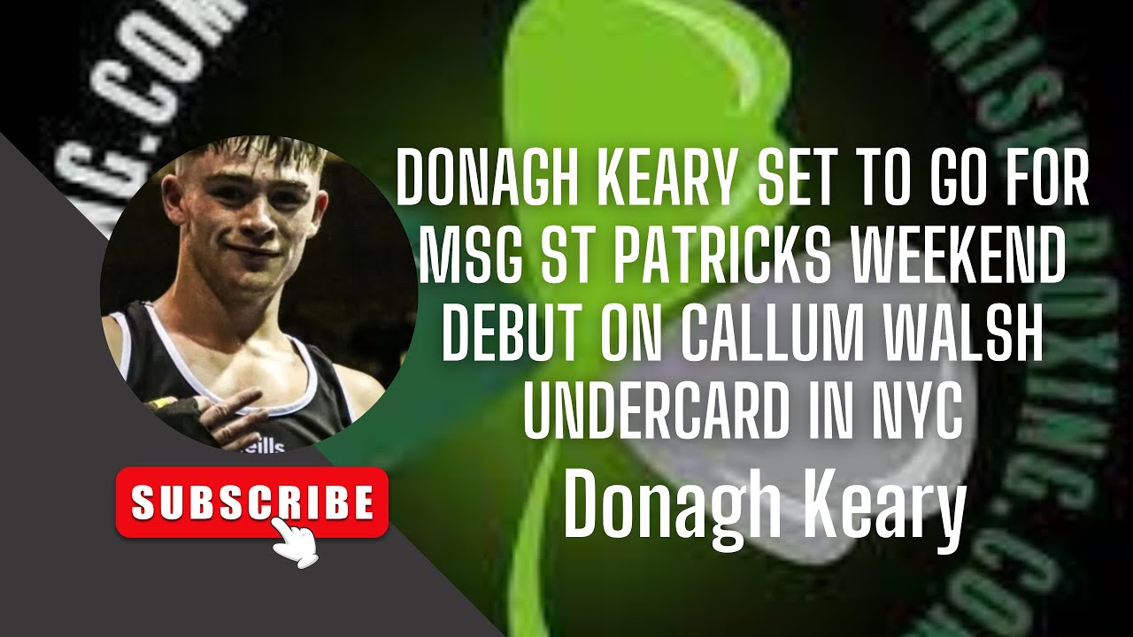 DONAGH KEARY TALKS MSG PRO DEBUT, REASON TO TURN PRO AND MUCH MORE ...