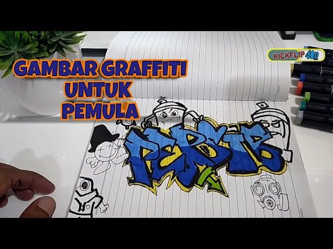 Menggambar Graffiti PERSIB di Kertas Untuk Pemula - YouTube