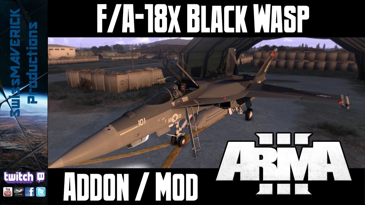 ARMA 3 - F/A-18x Black Wasp - Showcase - YouTube