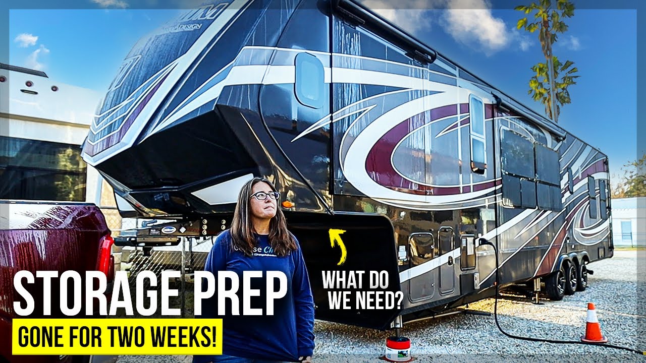 RV Storage Preparation // We LEFT OUR HOME for two weeks! 🙁 - YouTube