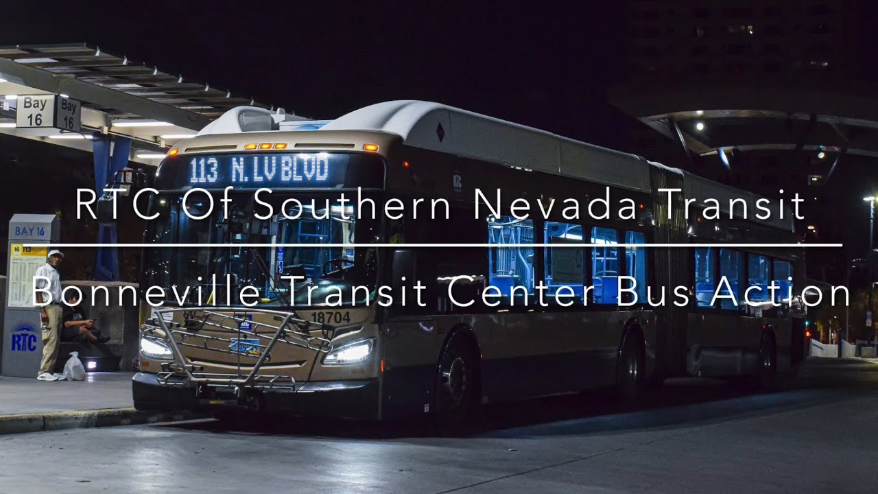 RTC Southern Nevada Bonneville Transportation Center Bus Action. - YouTube