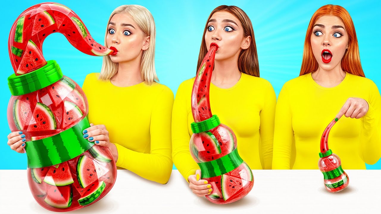 Wyzwanie Małe vs Średnie vs Duże | Jadalna Bitwa od Super Hyper DO - YouTube