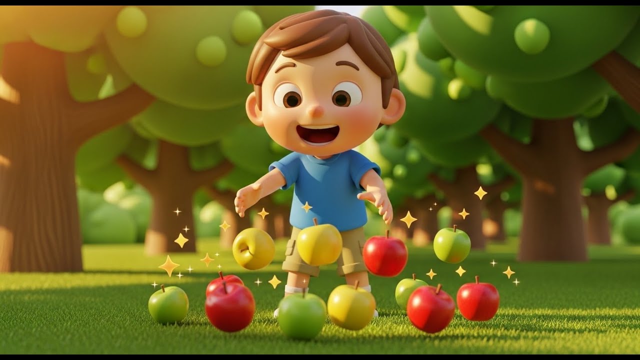 Counting Apples in the Orchard | Nursery Rhymes and Kids Songs - YouTube