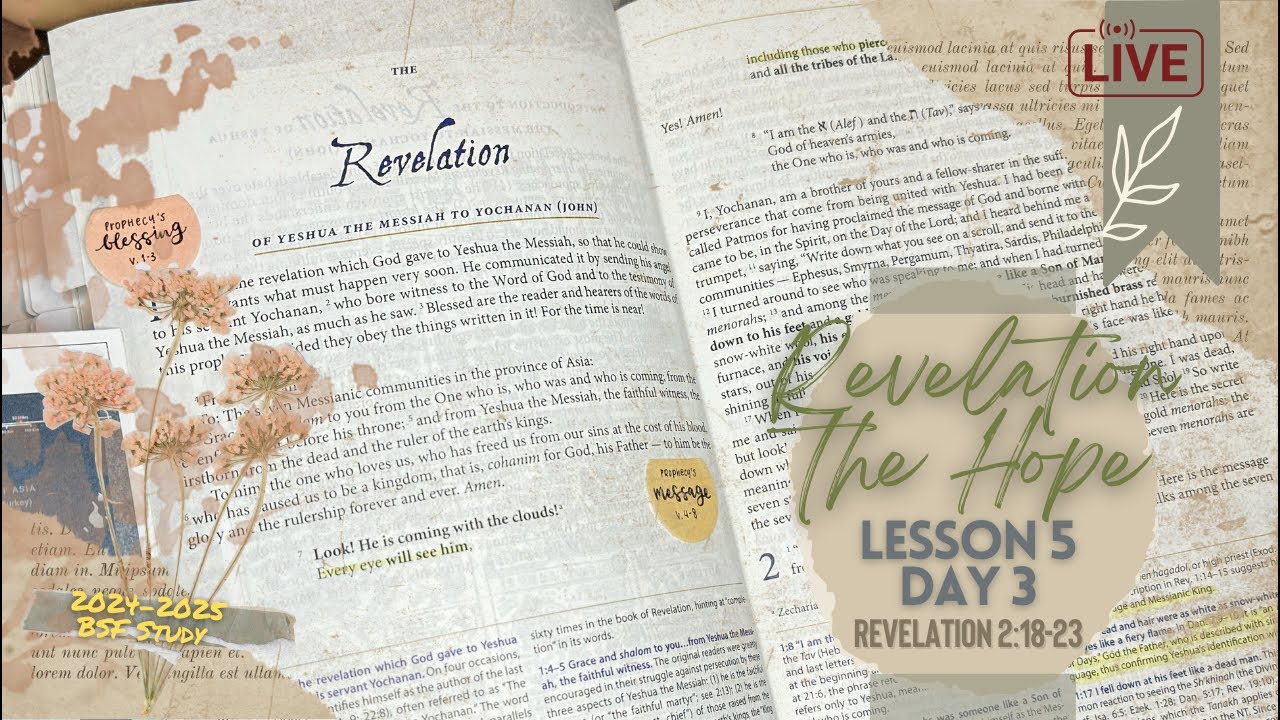 Studying The Book of Revelation - BSF’s 2024-25 Study Lesson 5: Day 3 ...