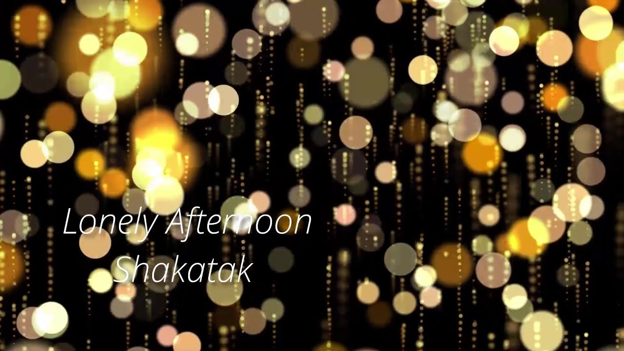 Lonely Afternoon Shakatak [Cover] - YouTube