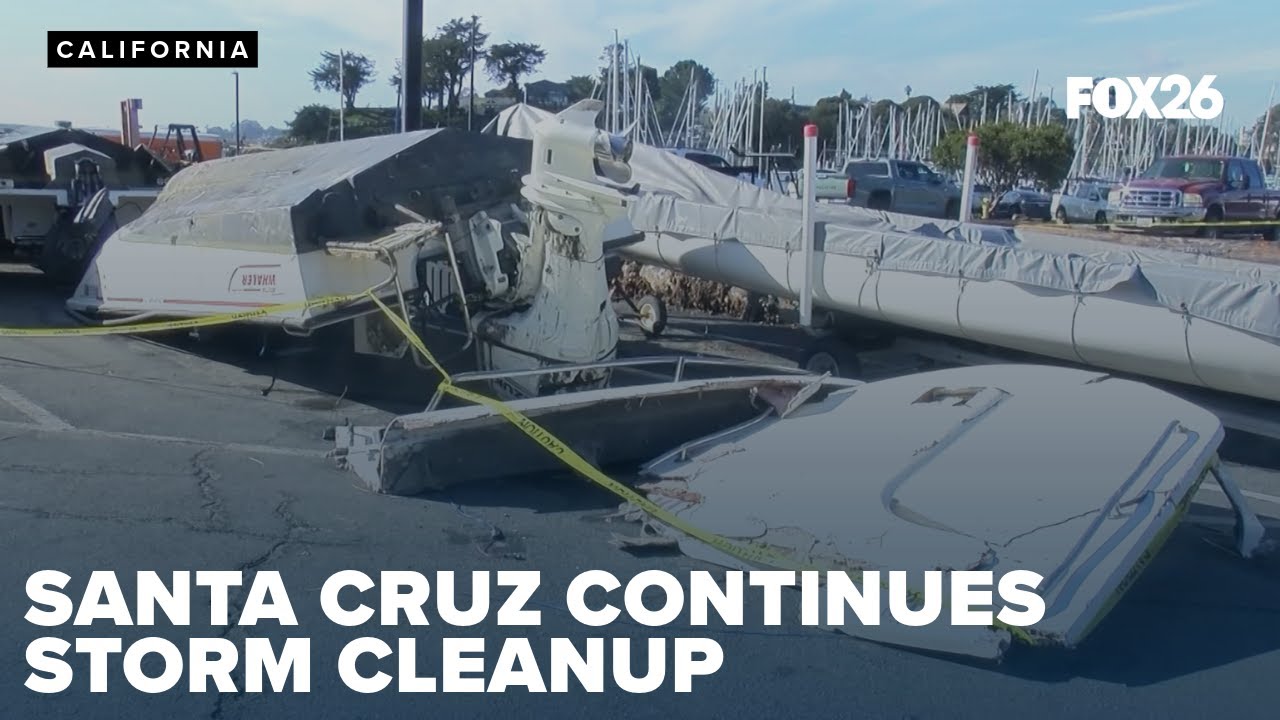 Cleanup continues after partial wharf collapse in Santa Cruz ...