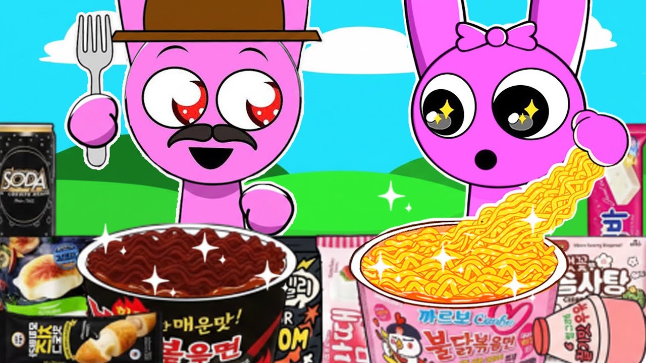 Incredibox Sprunki - Pinki family Convenience Store | ASMR Mukbang ...