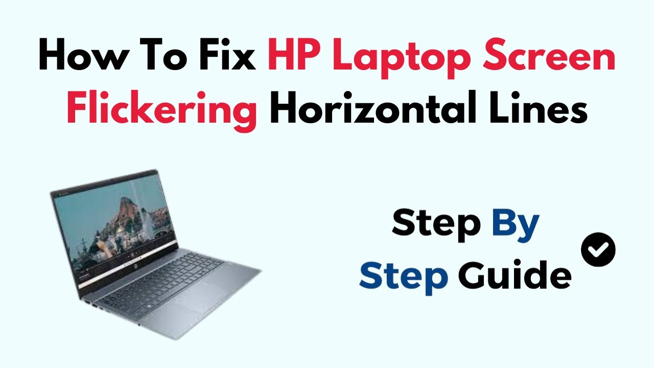 How To Fix HP Laptop Screen Flickering Horizontal Lines - YouTube