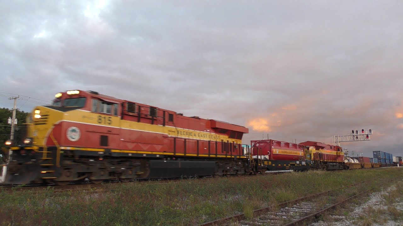 SD40 leads a GEVO - POWER MOVE - FEC 204-25 - FEC 335-25 - FEC 109-24 ...