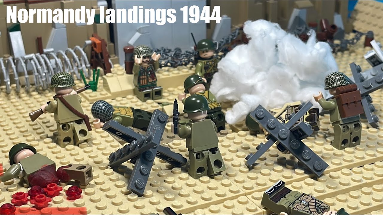 LEGO NORMANDY LANDINGS D-Day battle for Omaha beach - YouTube