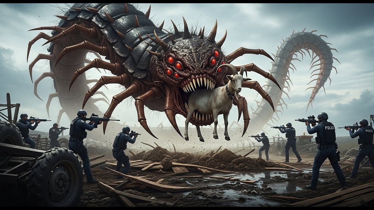 Giant Centipede Attacks Farm! Epic Battle! - YouTube