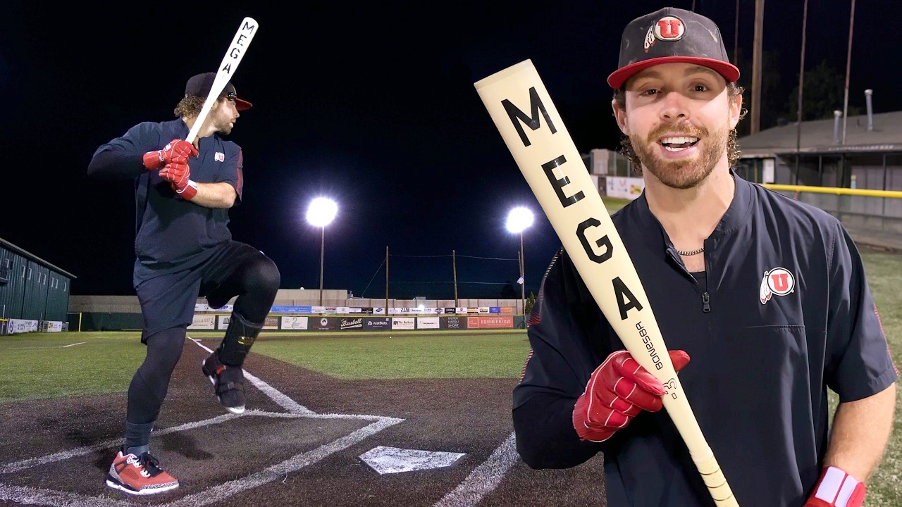 Hitting with the MEGA Bonesaber | 2026 BBCOR Baseball Bat Review - YouTube