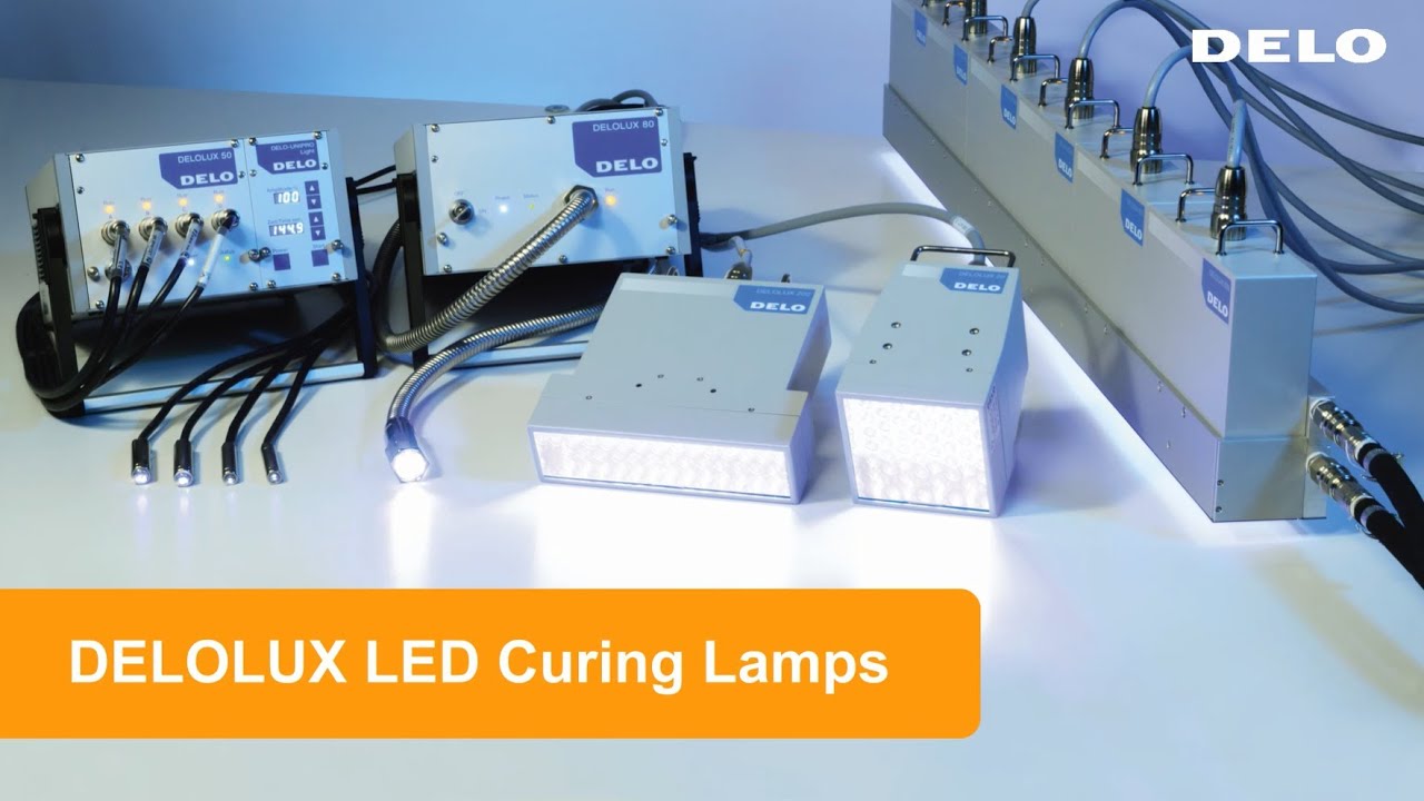DELOLUX LED Curing Lamps for UV Adhesives - YouTube