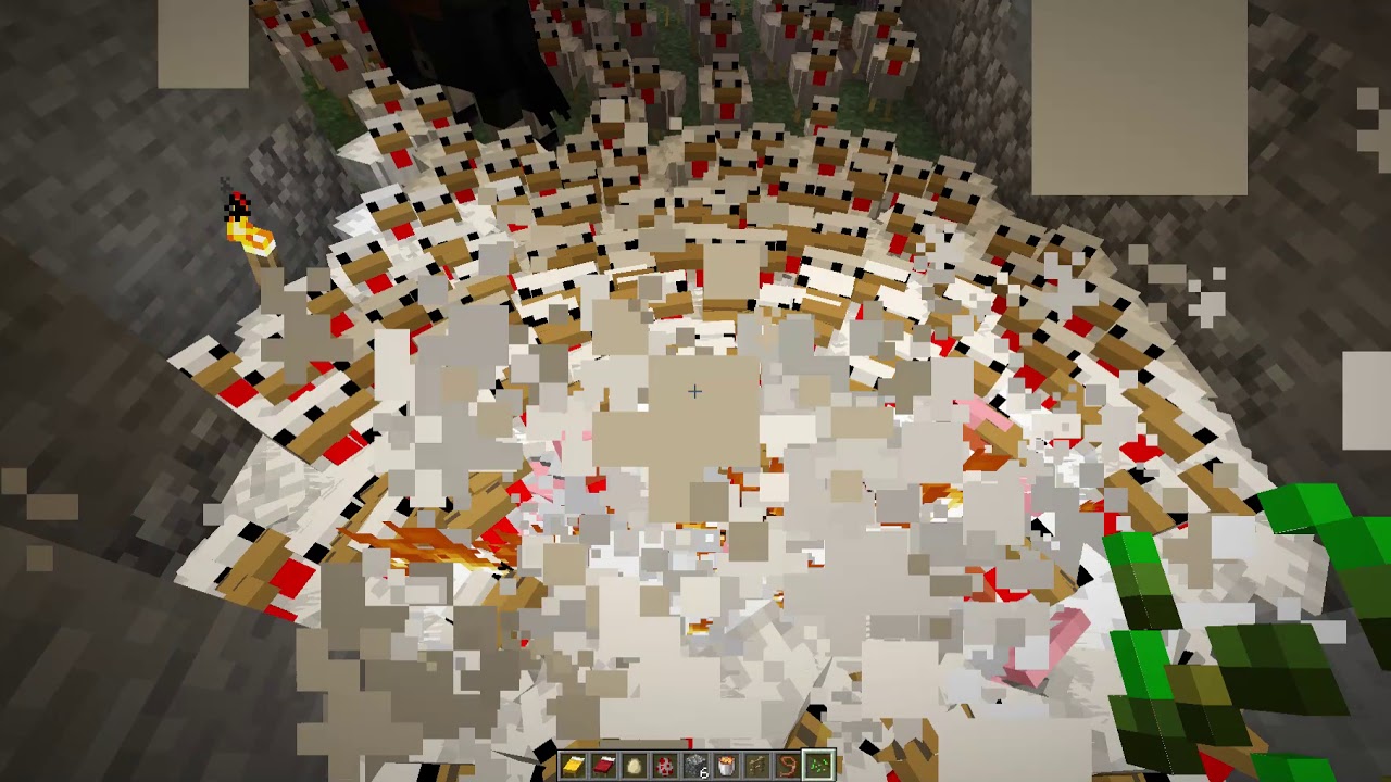 Killing Minecraft Chickens - YouTube