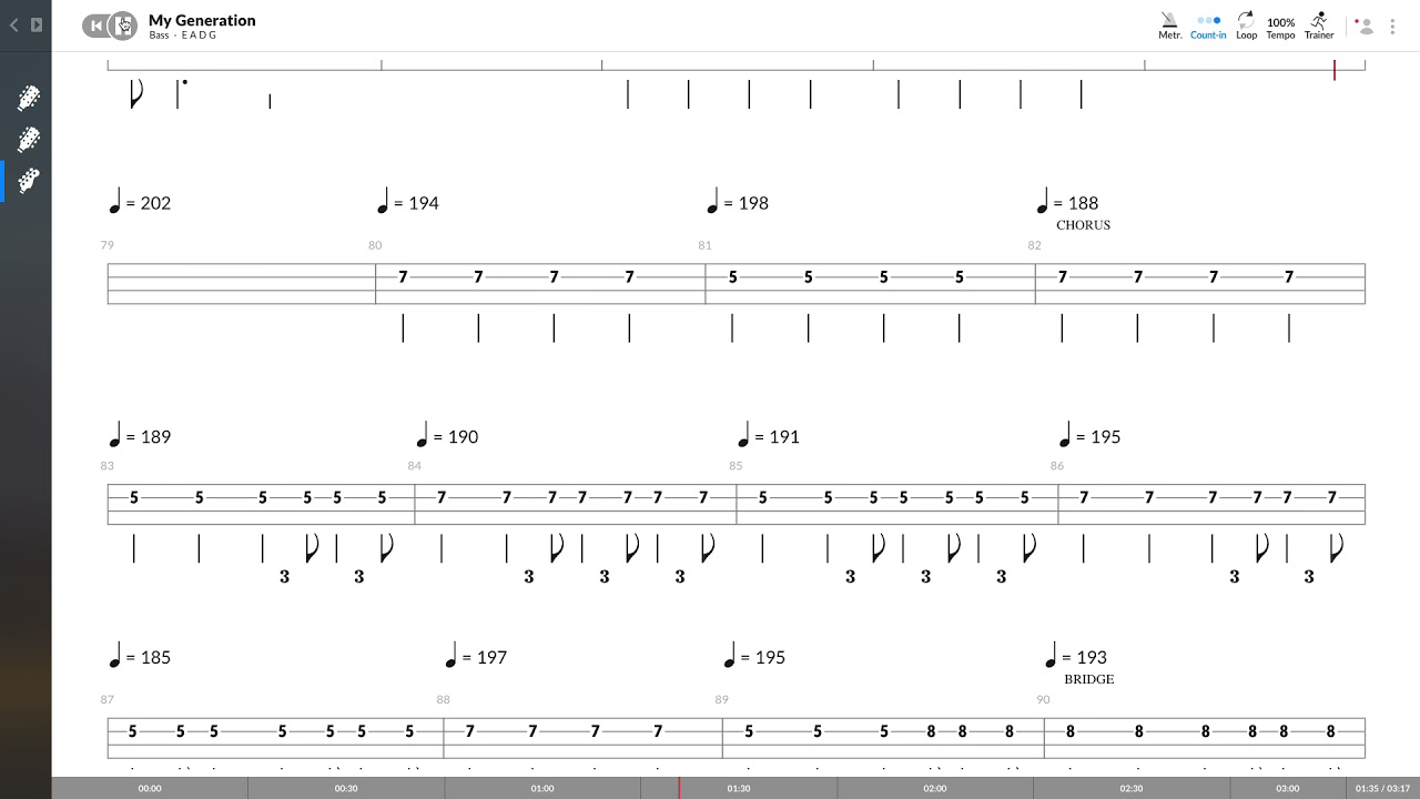 The Who - My Generation (BASS TAB PLAY ALONG) - YouTube