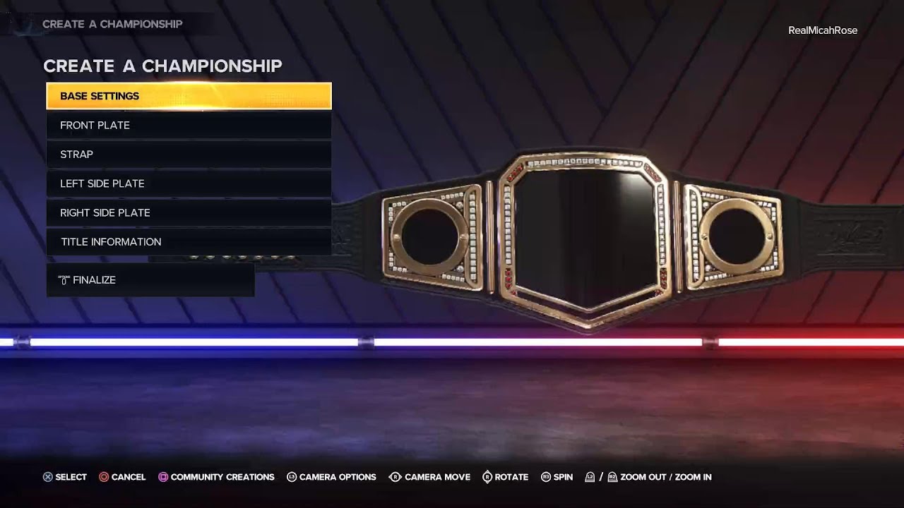 WWE 2k23 Title Creations and Hazel Superstar Mode! - YouTube