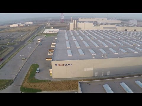 Expansion of the largest PRESS GLASS plant - YouTube