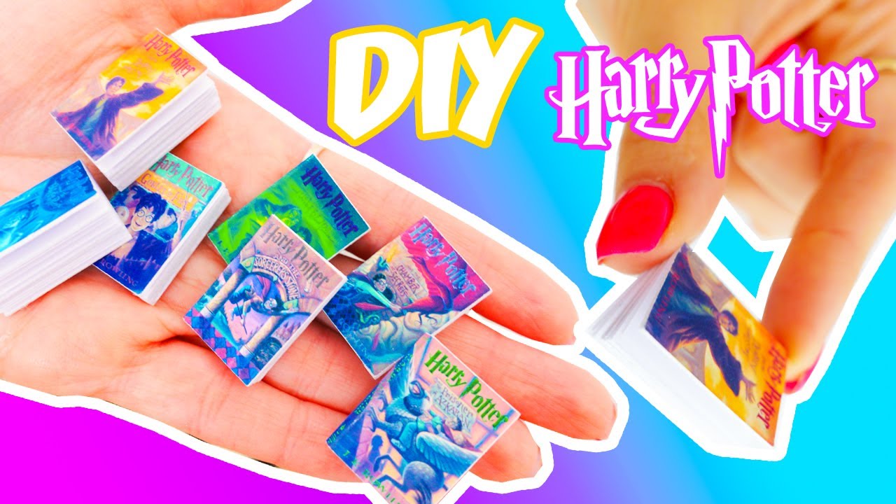 DIY Миниатюрные Книжки Гарри Поттер/ Miniature Books Harry Potter - YouTube
