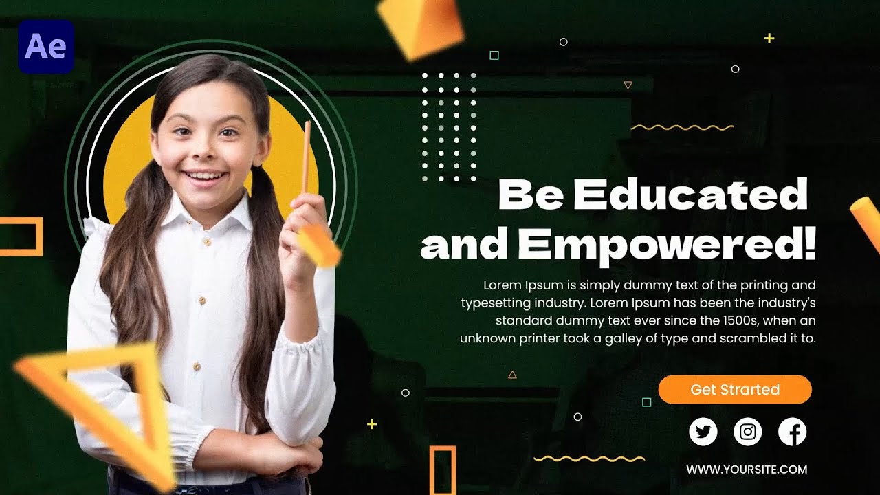 Educational Opener In After Effects | After Effects Tutorial | Effect ...