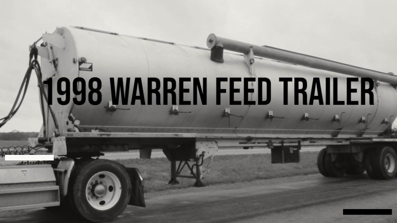 Nice 1998 Warren Bulk Feed Trailer | Remote System | Galvanized Augers ...