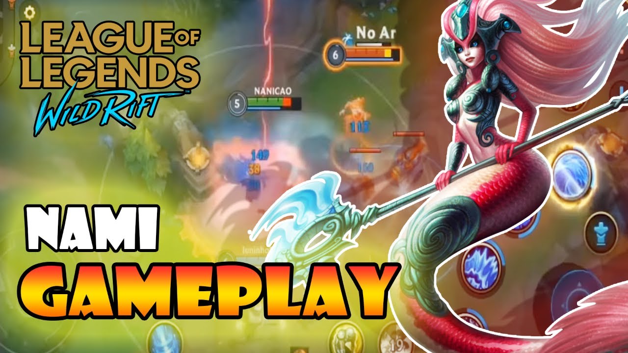 League of Legends Wild Rift Alpha Test: Nami Gameplay - YouTube