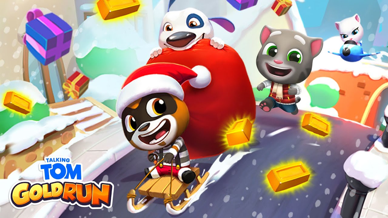 🎅 Help Santa Tom! Talking Tom Gold Run Update (NEW Gameplay) - YouTube