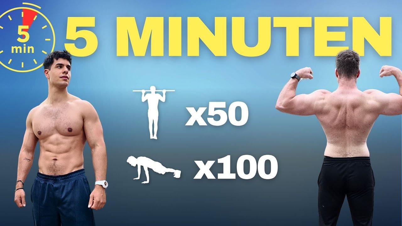Die HÄRTESTE 5-Minuten-Challenge: 50 Pull-ups & 100 Push-ups – Schaffen ...