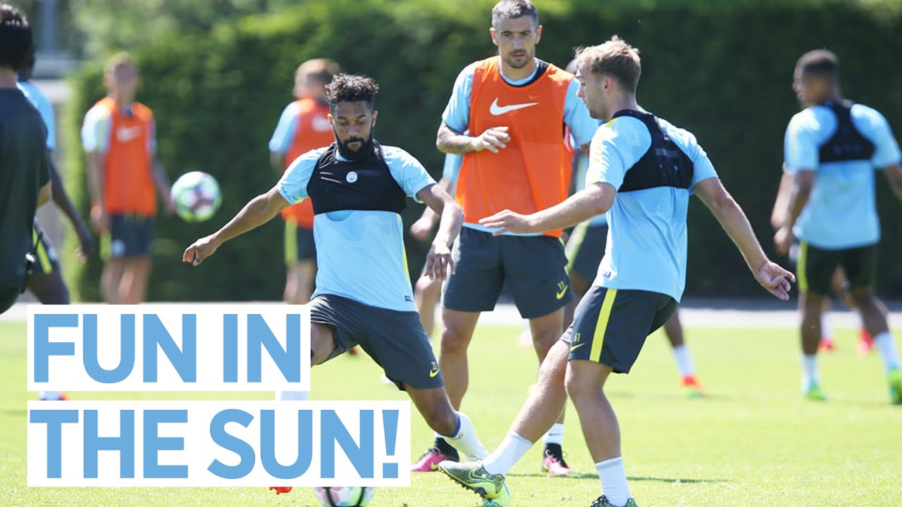 FUN IN THE SUN! | MANCHESTER CITY PRE-SEASON TRAINING - YouTube