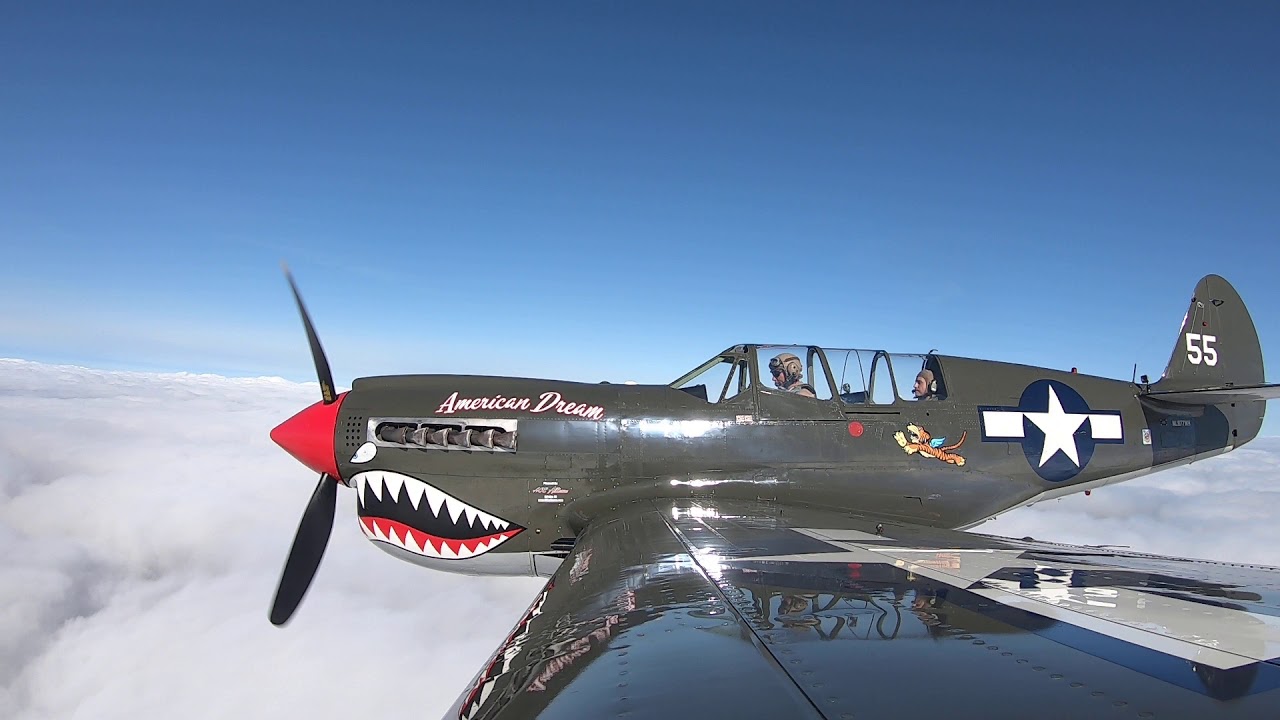 P-40 American Dream Flight part 2 (wing) - YouTube