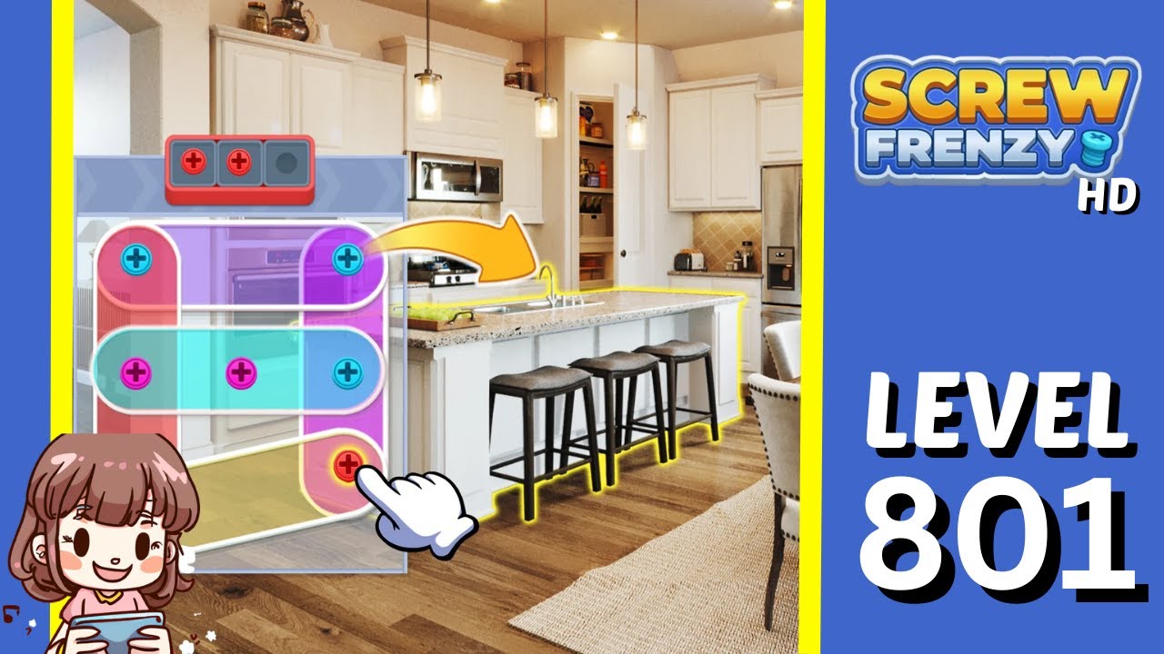 Screw Frenzy Level 801 Solution Walkthrough - YouTube