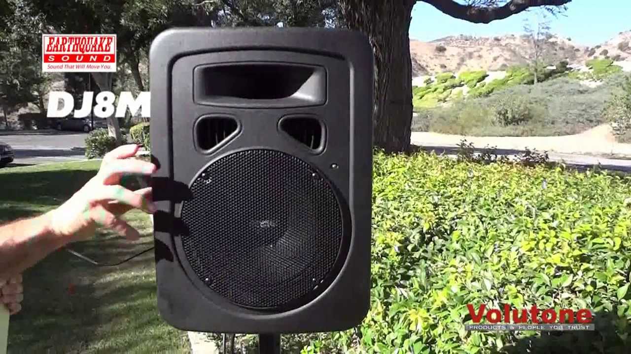 Earthquake Sound DJ8M 2-Way PA/Monitor Speaker System - YouTube