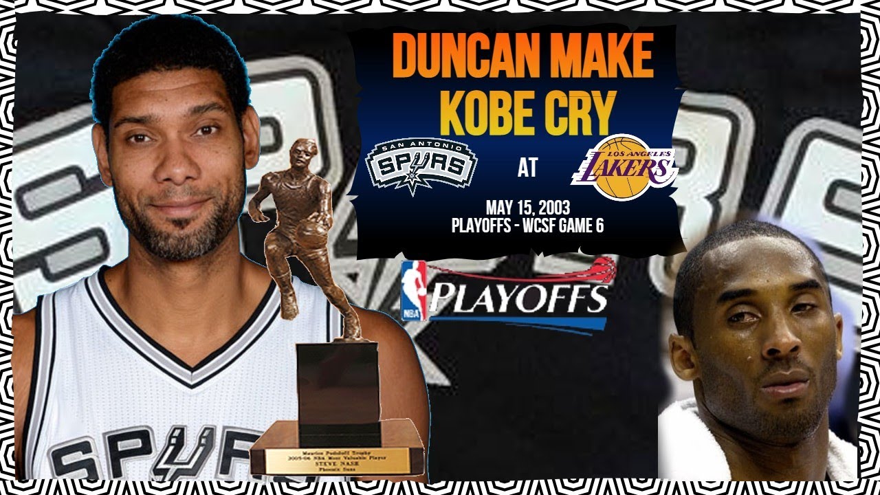 MVP Performance for TIM Duncan (37pts 16rebs) - SA Spurs at LA Lakers ...