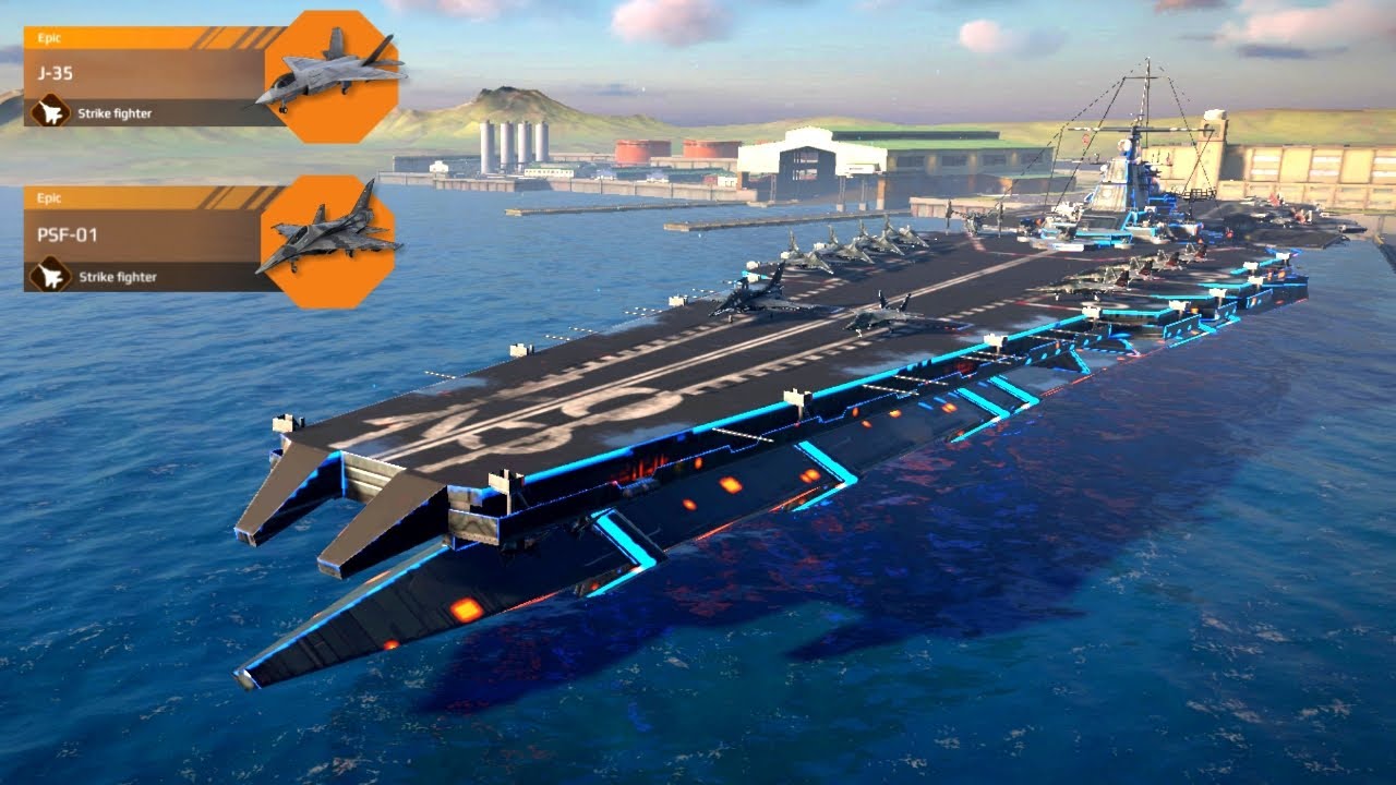 USS Nemesis (CV-01) With J-35 and PSF-01 | Most Powerful Carrier ...