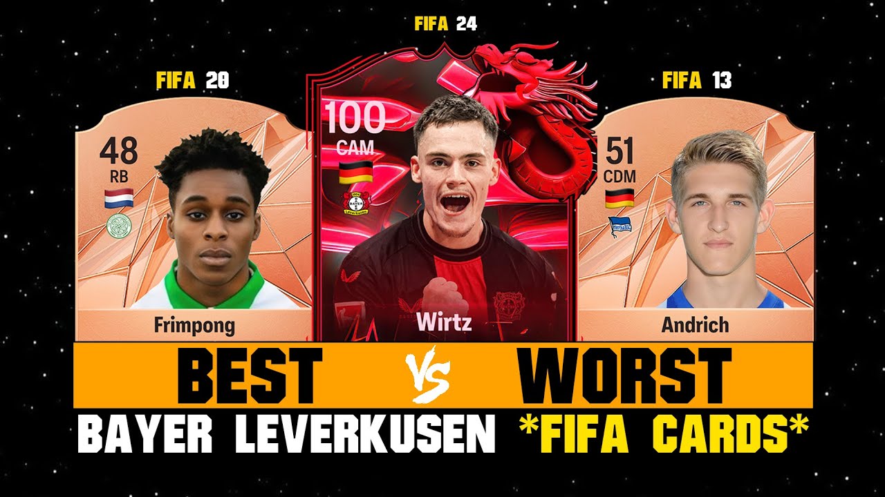 Bayer Leverkusen BEST VS WORST Ever FIFA Cards! 🤯🔥 ft. Wirtz, Andrich ...