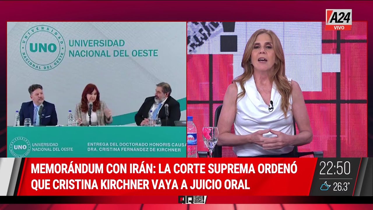 📢MEMORÁNDUM CON IRÁN: LA CORTE SUPREMA ORDENÓ QUE CFK VAYA A JUICIO ...