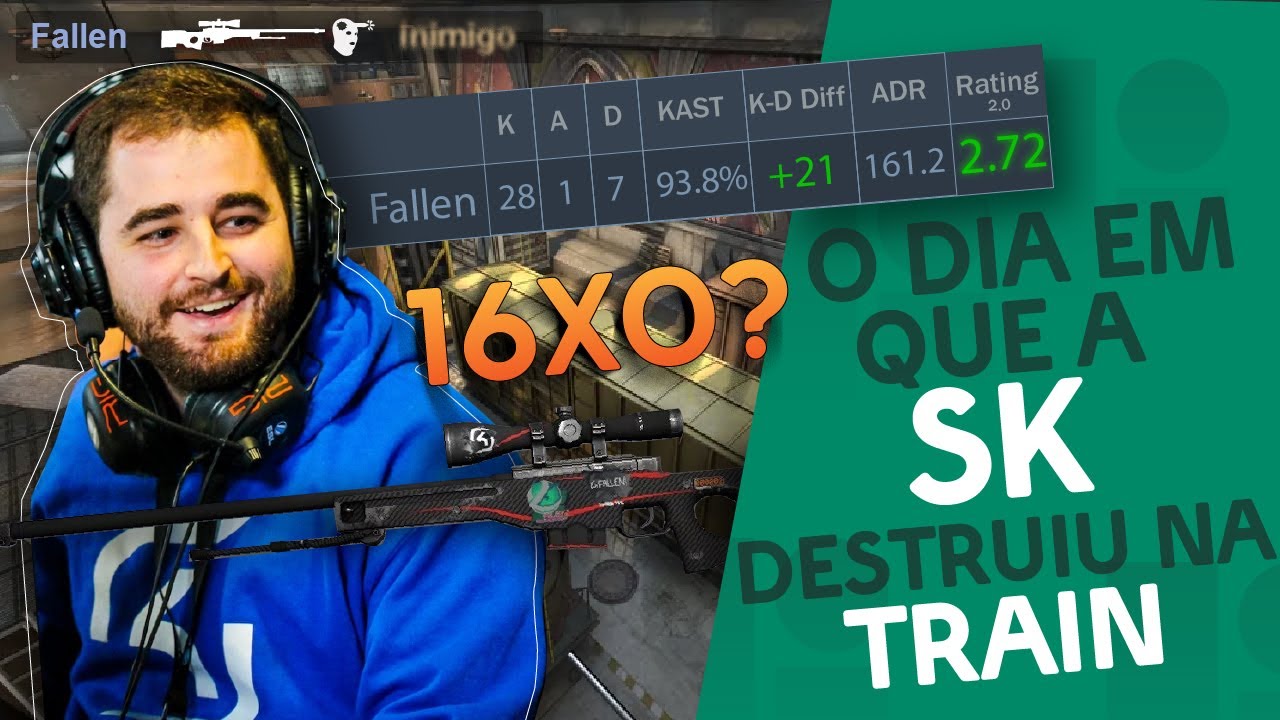 PARTIDA INSANA DA SK 🔥Fallen rei da train - YouTube