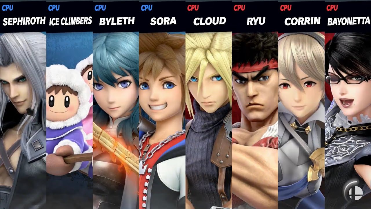 Super Smash Bros. Ultimate - Team Sephiroth vs Team Cloud - YouTube