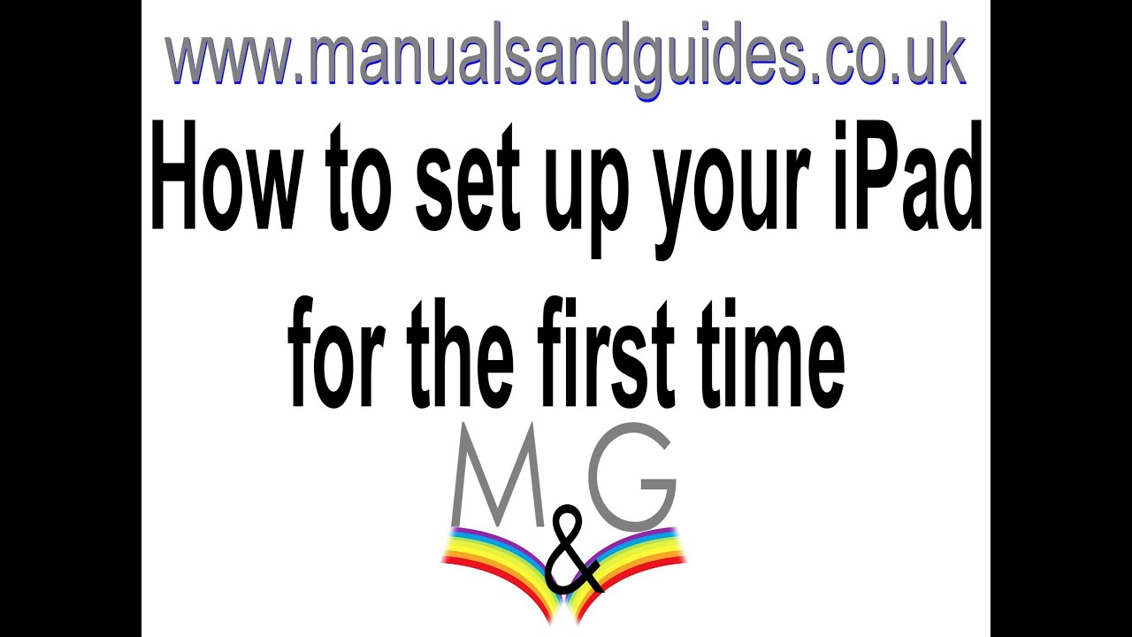 iPad and iPad mini initial set up sample - YouTube