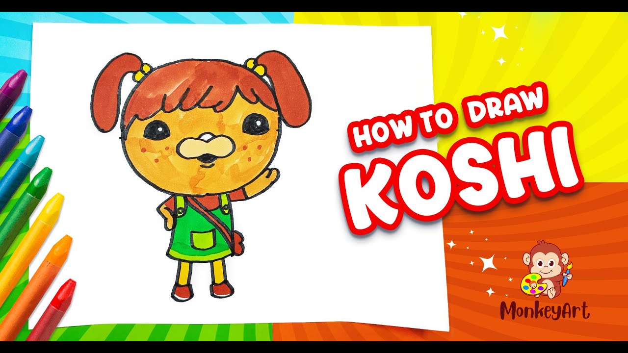 How To Draw Detective Koshi From The Octonauts-Draw Easy - YouTube