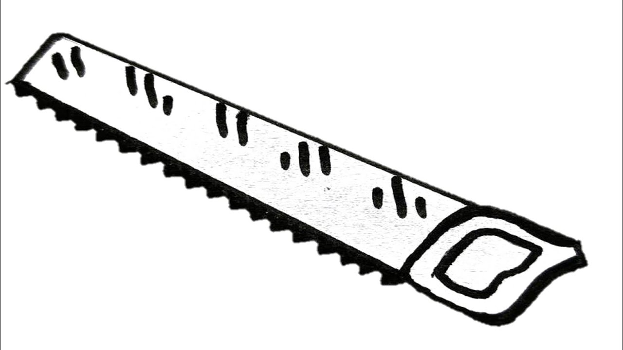 How to draw a Saw || How to draw a Karvat step by step || - YouTube