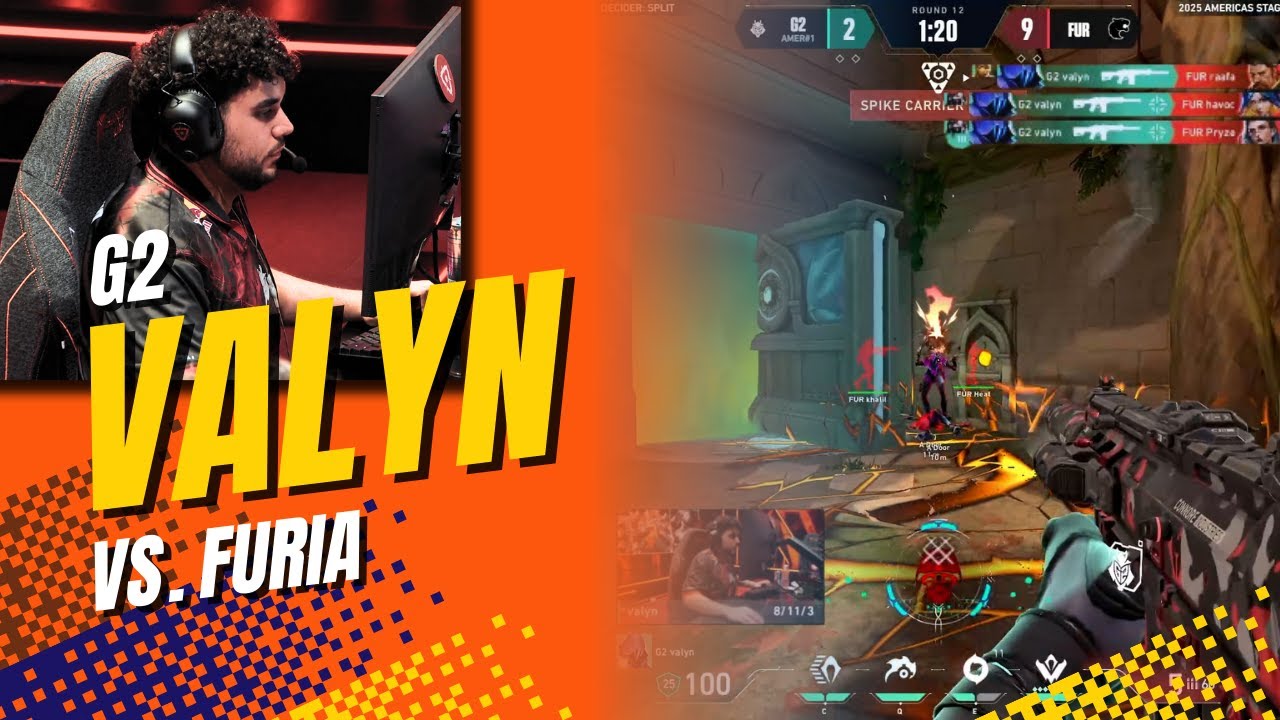 G2 Valyn gets an ACE against FURIA | VCT Americas 2025 - YouTube