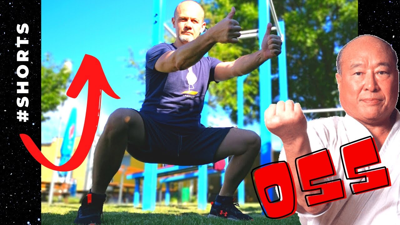 Karate Squats! How to train strong legs? #Shorts - YouTube