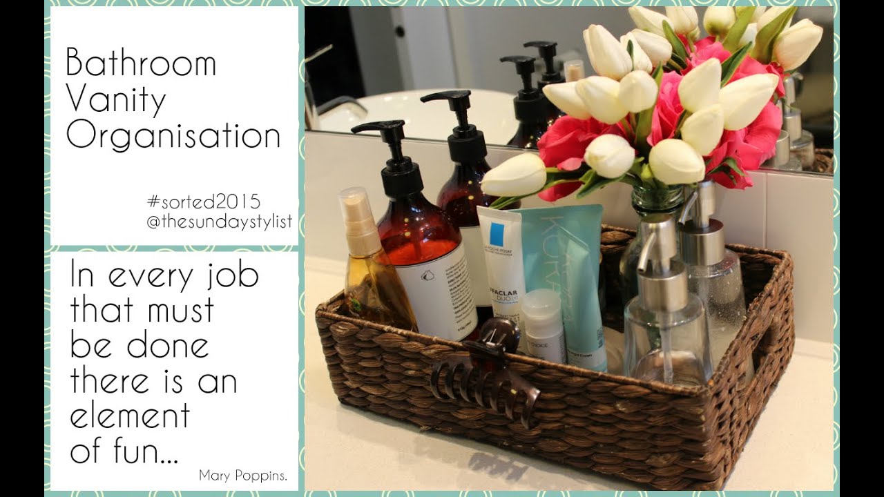 Bathroom Vanity Declutter + Organization & Styling Tips - YouTube