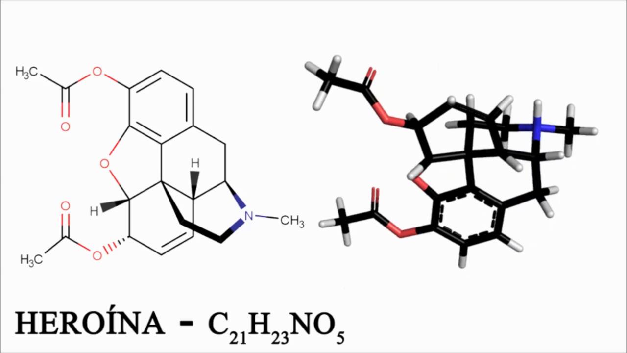 Estrutura da molécula de Heroina - Art & Science - YouTube