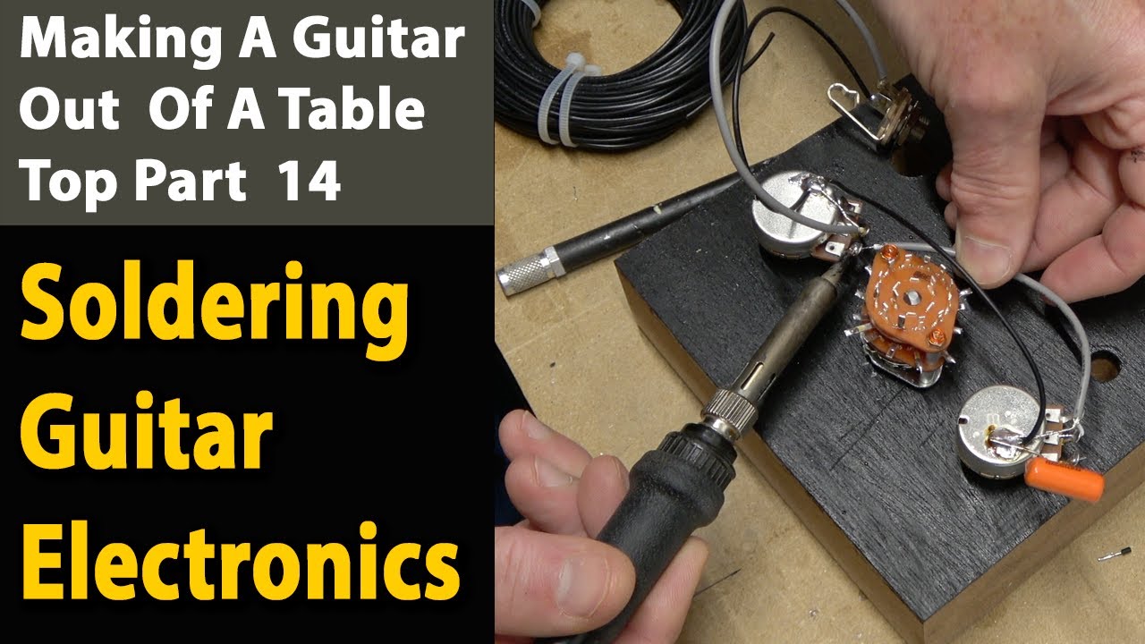 How To Solder Guitar Electronics. The Oak Guitar Build Part 14. - YouTube